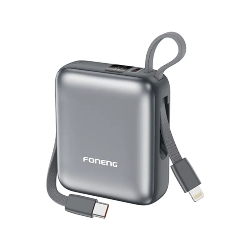 Foneng PX115 10000mAh 22.5W Dual Cable Mini Power Bank